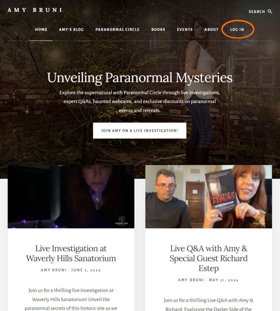 Paranormal Circle Member Guide - Amy Bruni